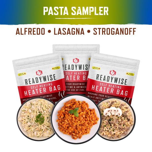 Self Heating Pasta Sampler – ReadyWise