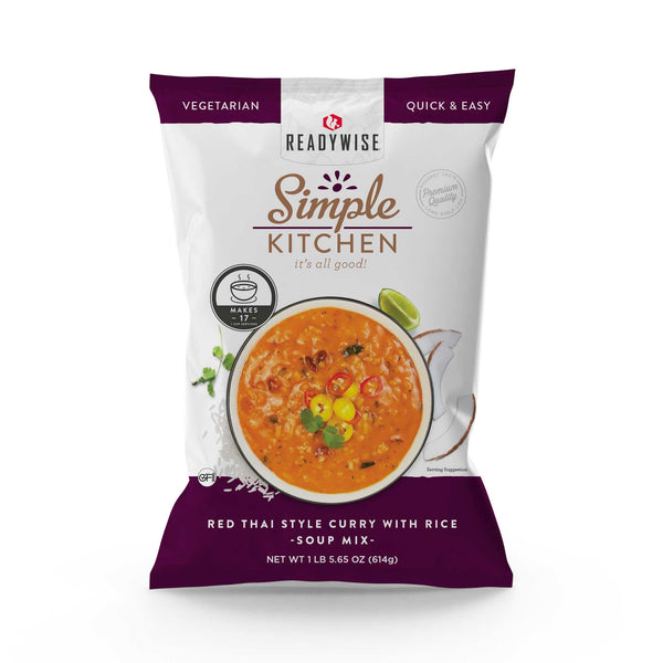 Simple Kitchen Red Thai Style Curry with Rice – ReadyWise