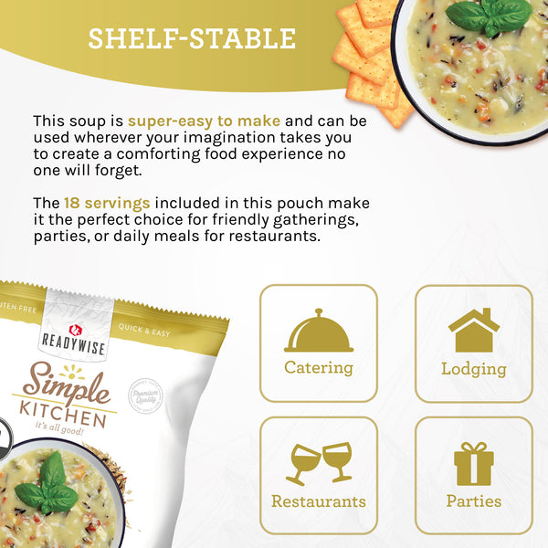Chicken & Rice Soup Mix - 18 Servings per Pouch – ReadyWise